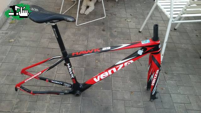 Cuadro Venzo Hawk 29 Carbono + Horquilla+ Caño Y Asiento usada ...