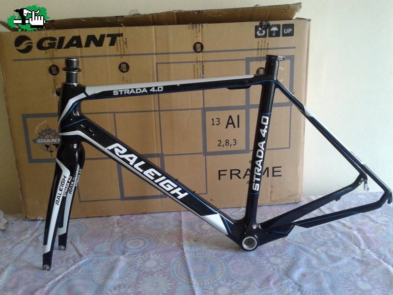 Cuadro y horquilla de carbono Raleigh Strada 4.0 nueva Bicicleta en ...
