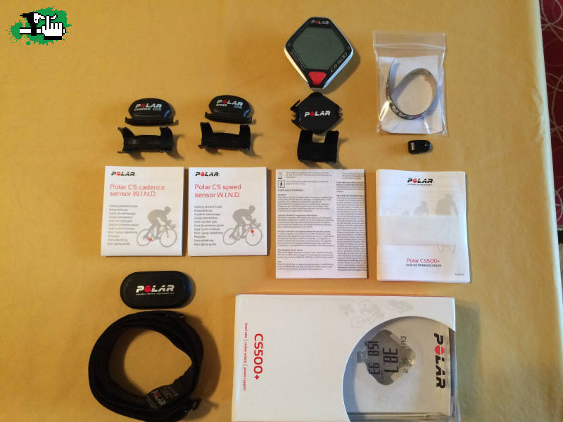 POLAR CS500+ con banda frecuencia cardíaca y sensores de velocidad y cadencia usada en Venta - BTT
